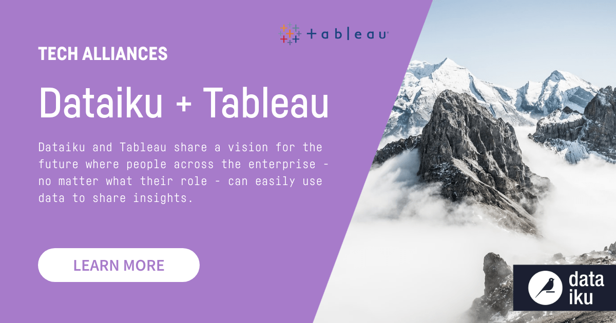 Dataiku Tableau Solution Brief